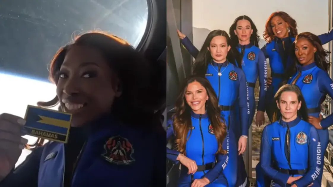 Aisha Bowe flaunts Bahamian flag in Space on Blue Origin’s All-Women ...