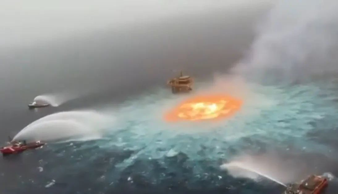 “Eye of fire” in Gulf of Mexico as gas pipeline ruptures - Writeups 24 ...