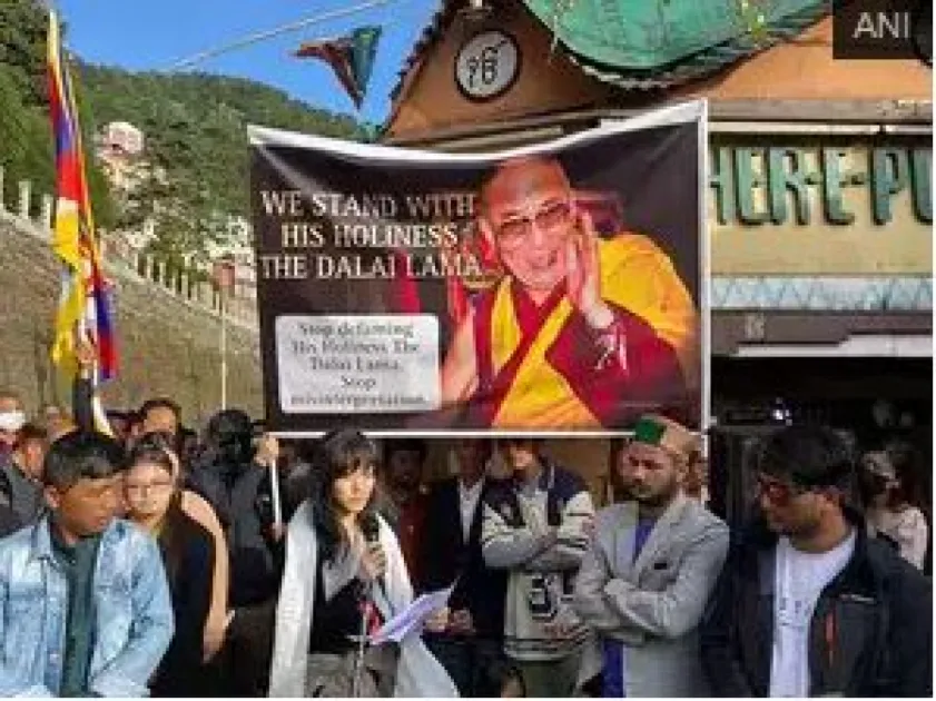 Himalayan Buddhist Associations hold peace rally in support of Dalai Lama in Shimla, India ...