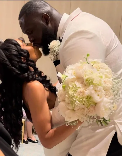 Nigerian WWE superstar Omos weds recent Nevisian Medical School ...