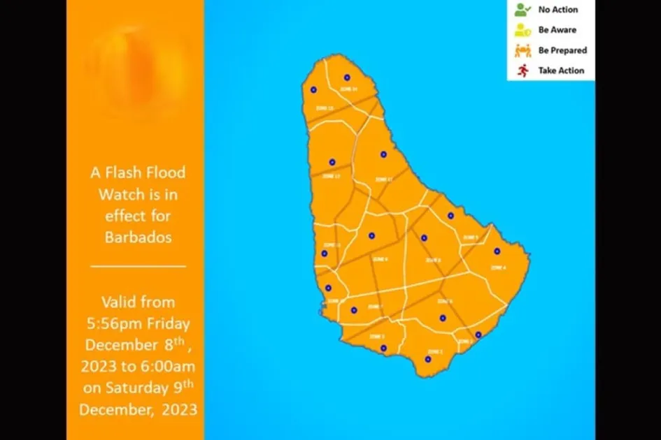 Weather: Flash flood warning issued for Barbados till Saturday ...