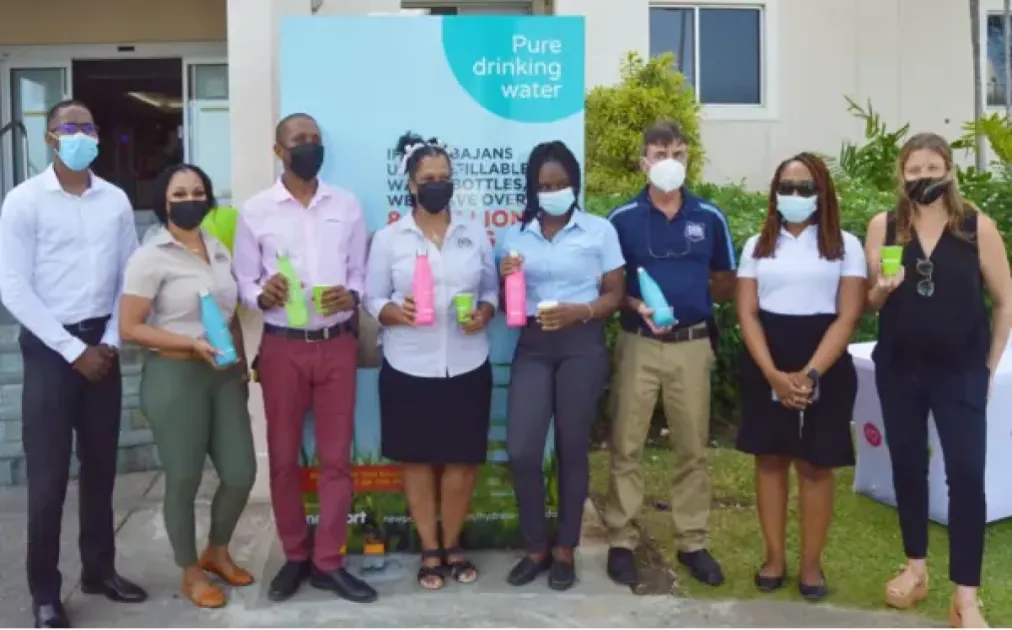Barbados launches water stations at beaches to promote Marine ...